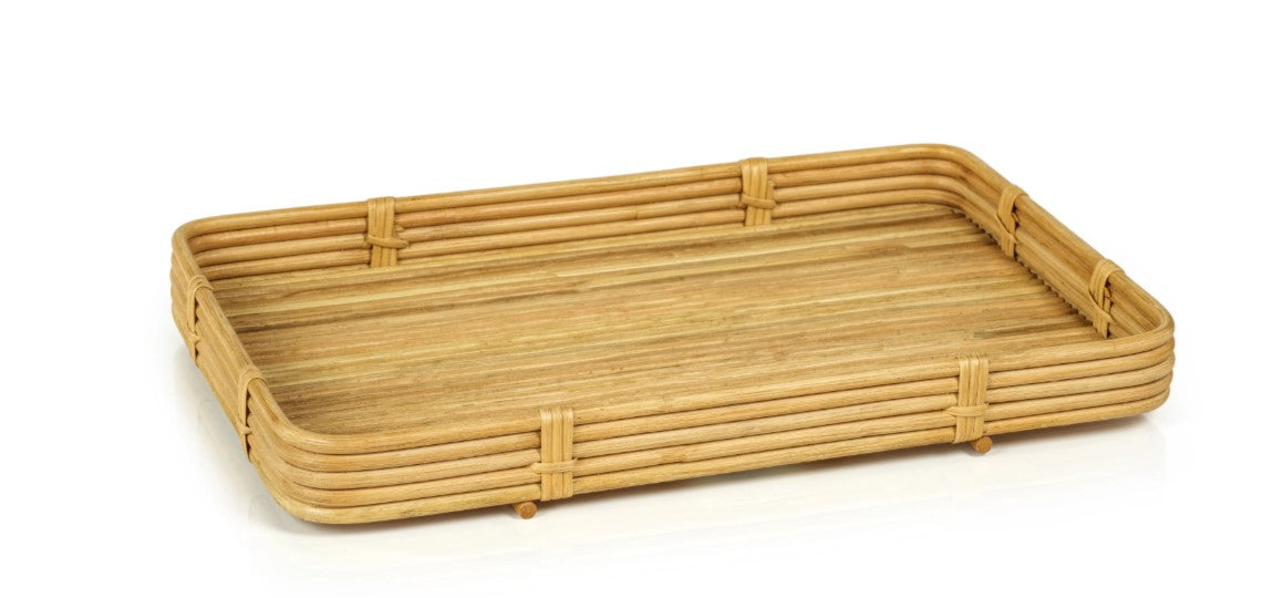 Avalon Rattan Serving Tray – Darby's Village